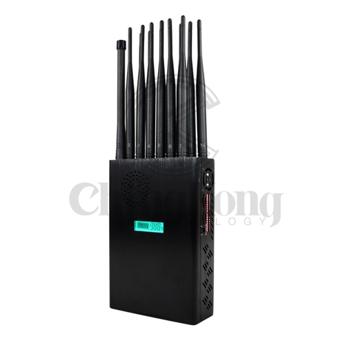 New Handheld 14 Antennas 5G Signal Jammer With Nylon Cover, Blocking Cell Phone 5G 4G Wi-Fi5G RF ...